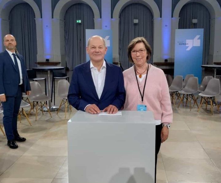 Moin, Herr Bundeskanzler – Ingrid Wulff konnte ihn treffen ...